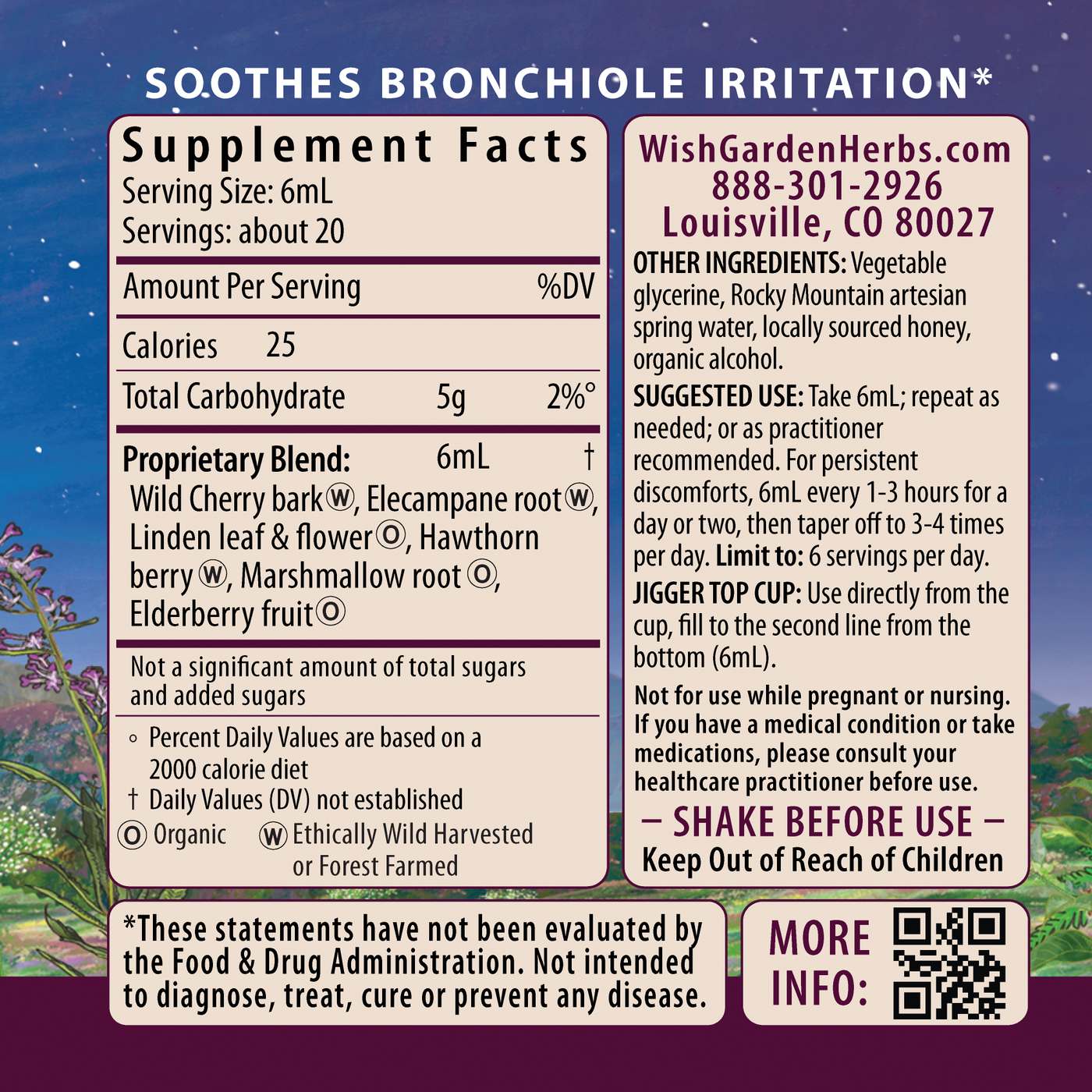 Serious AM Cough Syrup: Natural Non-Drowsy Cough Syrup – WishGarden Herbs