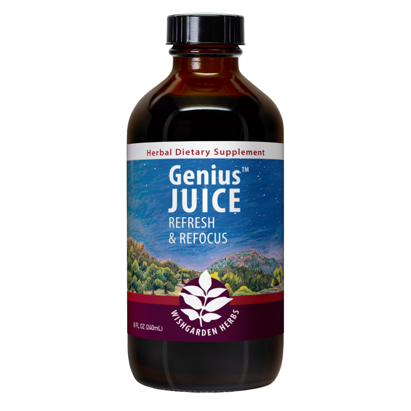 Genius Juice Refresh & Focus 8oz Bottle
